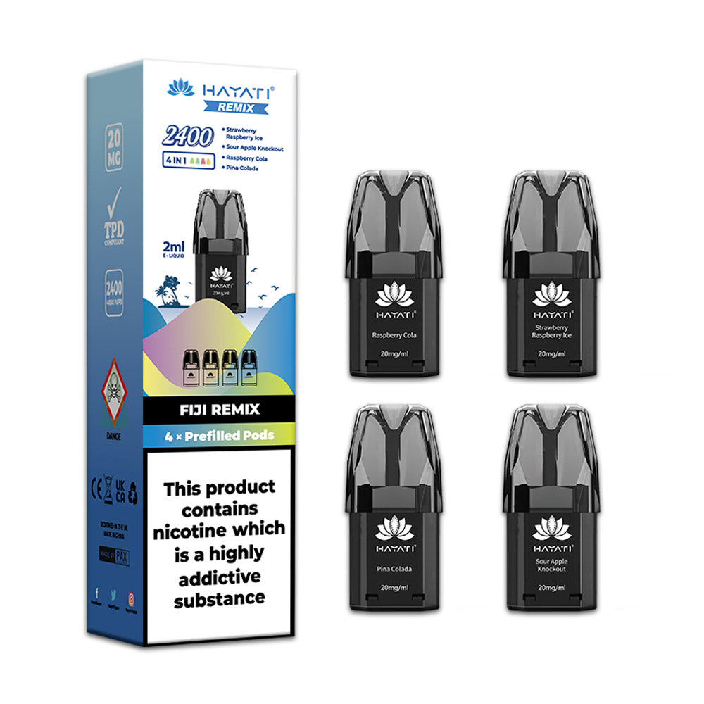 Hayati Remix 2400 Puffs Prefilled Pods (4 Pack) | Only £5.69