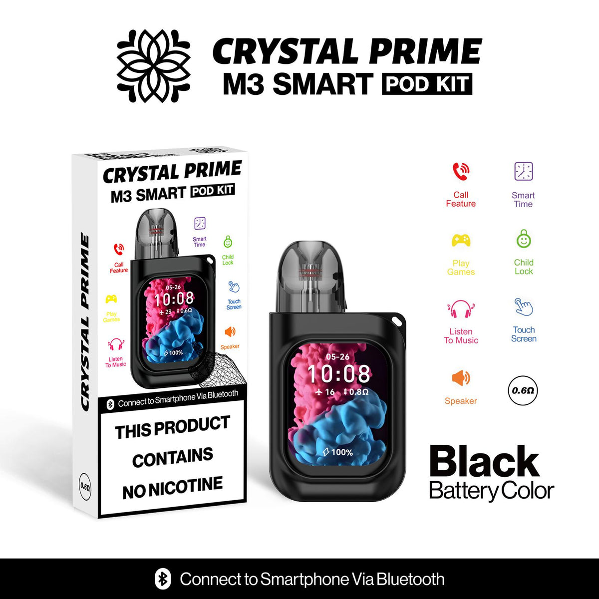 Crystal Prime M3 Smart Pod Kit Box of 5 - £39.99 Just