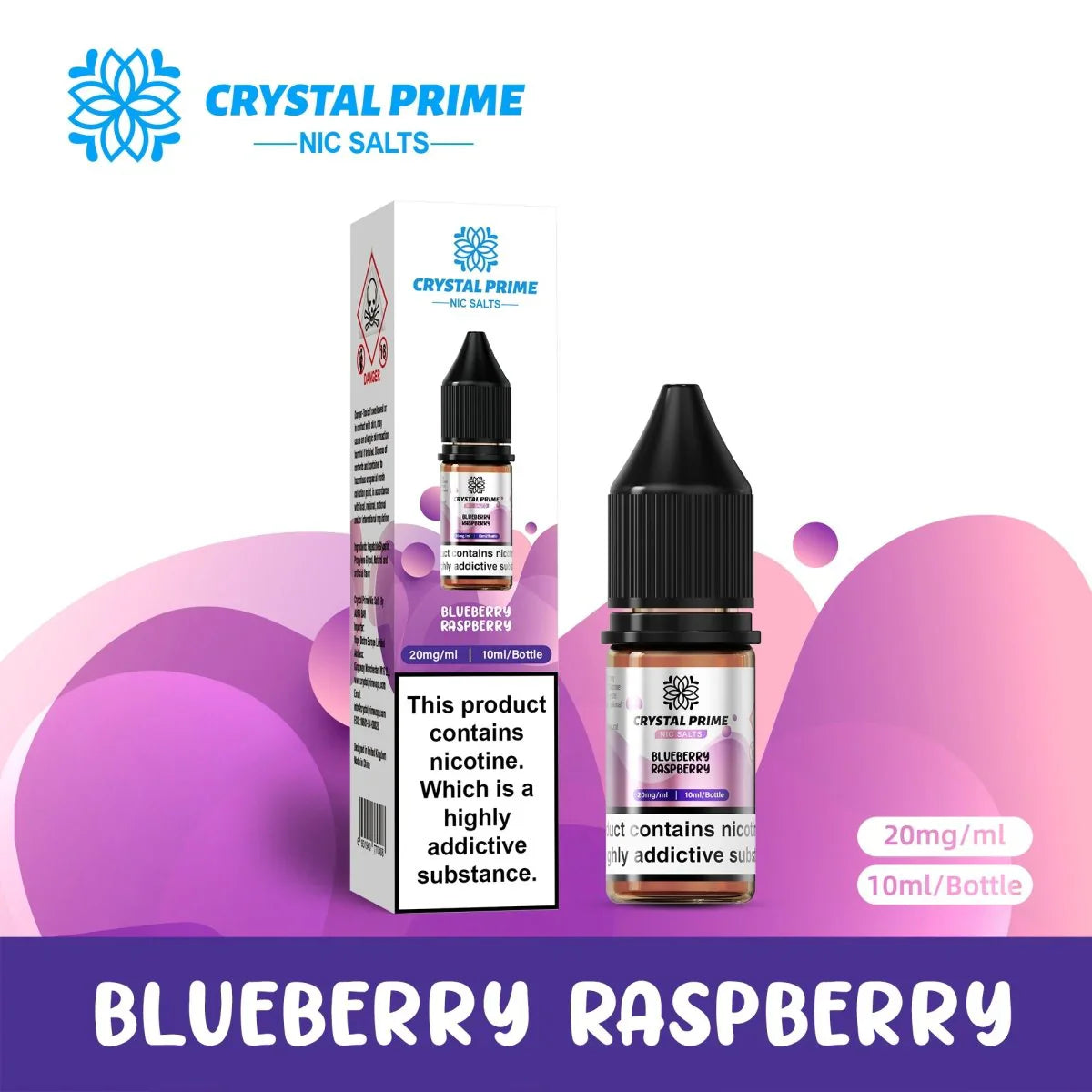 Crystal Prime Nic Salts by Aura Bar Box of 10 | £8.99 Only